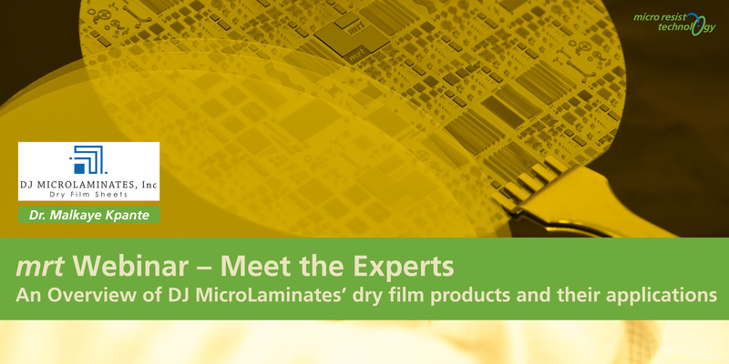 Join the mrt webinar series and meet the experts – Microresist