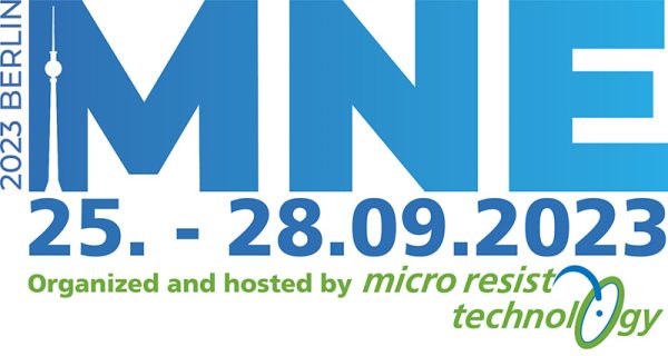 MNE – Micro and Nano Engineering Conference 25. – 28.09.2023 in Berlin ...
